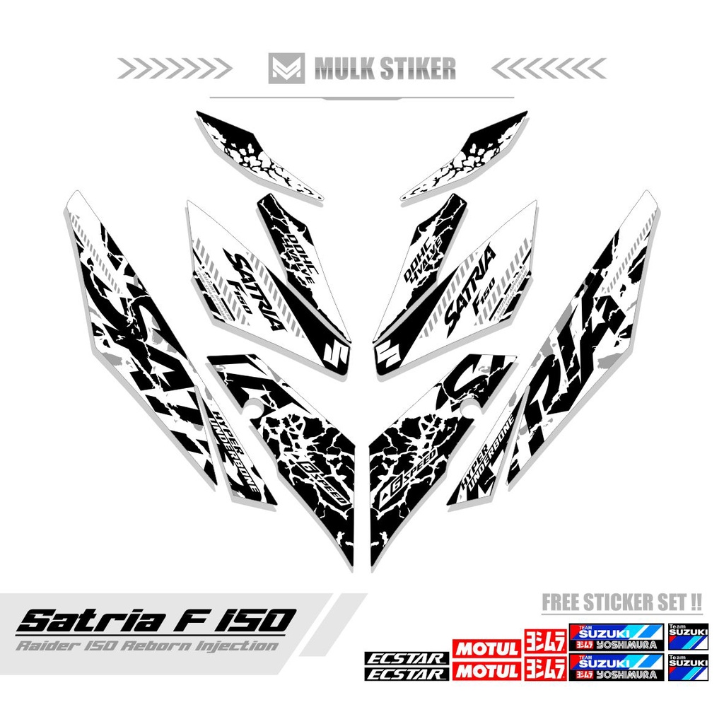 Striping SATRIA INJECTION 150 MOTOF 6 GRUNGE / F150 / SATRIA F 150 / ...