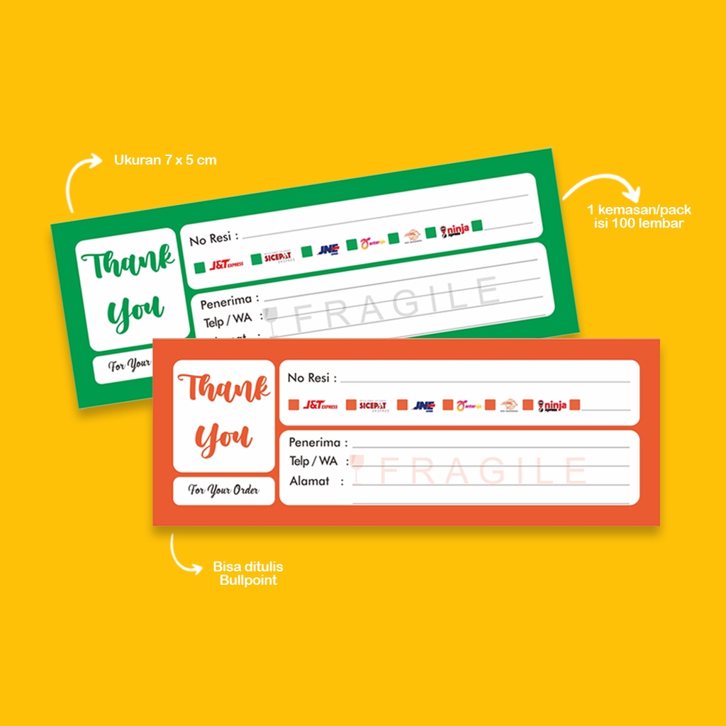 11.11 SHOPEE Receipt STICKER/Shipping Receipt LABEL STICKER/ONLINE SHOP ...