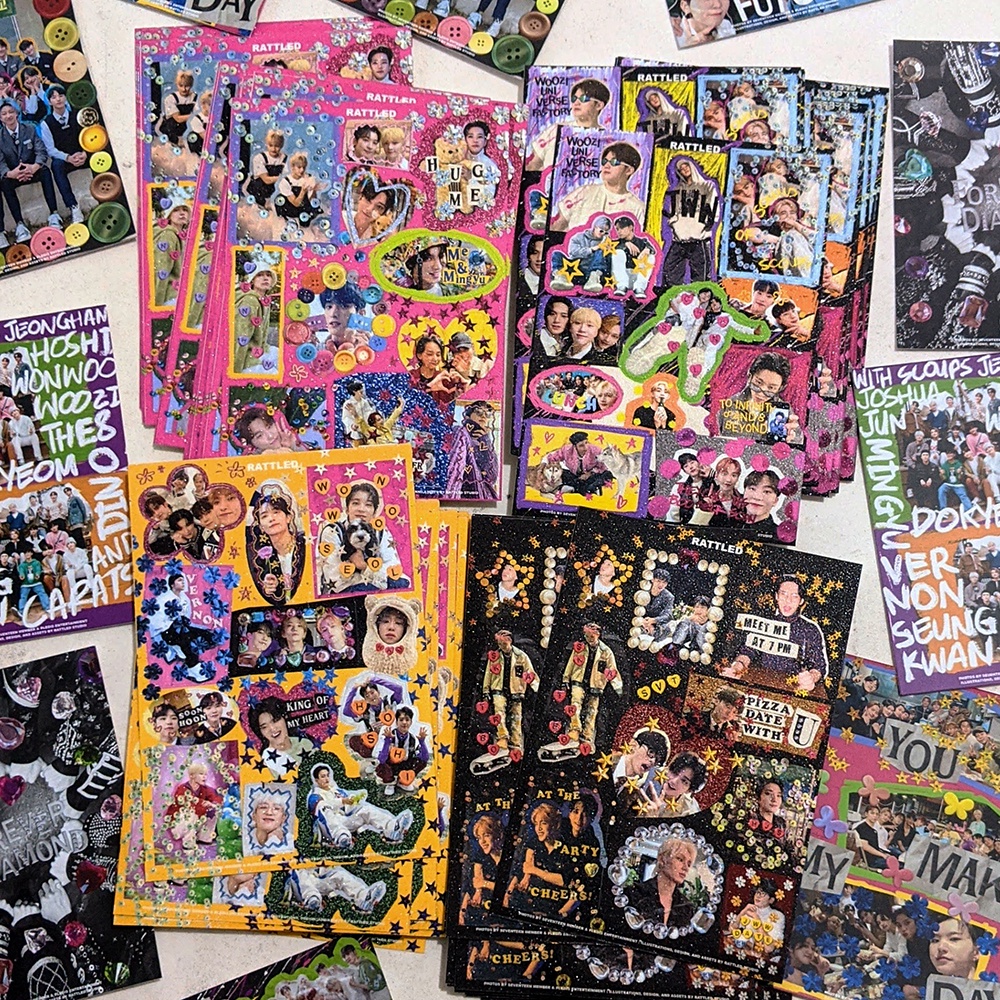 Seventeeen SPECIAL FANMADE PHOTO STICKER (Ver.3) by RATTLED STUDIO ...