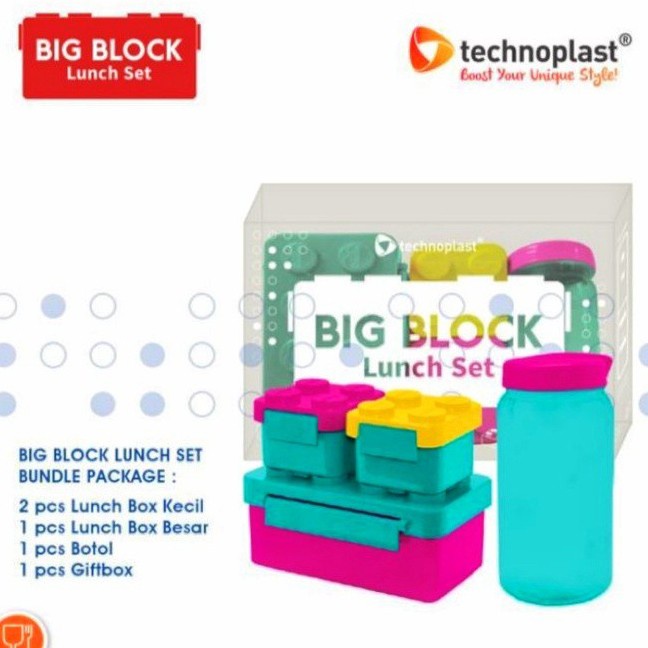 Big Block Lunch Box Set Lego Lunch Box Lunch Bottle Lunch Box | Shopee ...