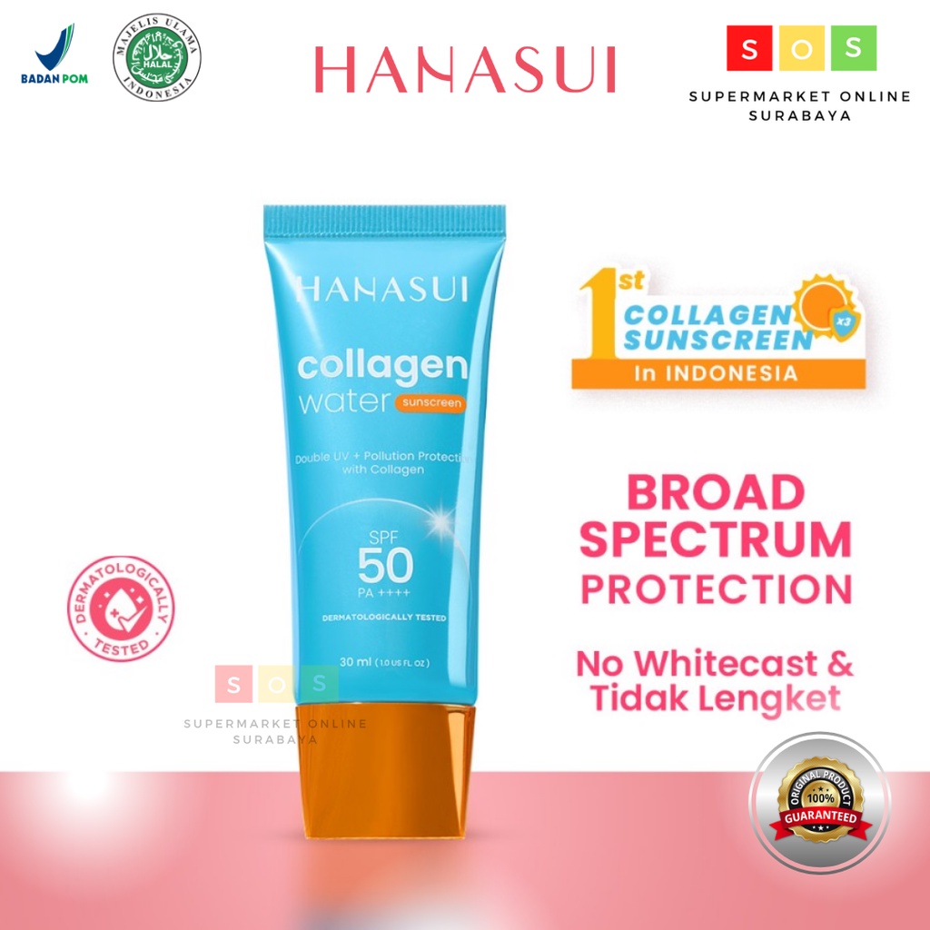 Hanasui Collagen Water Sunscreen SPF 50 PA++++ | Shopee Philippines