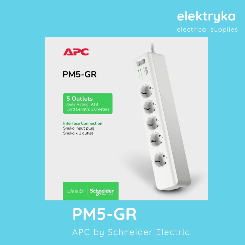 Apc Socket Electrical Plug Anti Lightning Surge Protector PM5GR ...