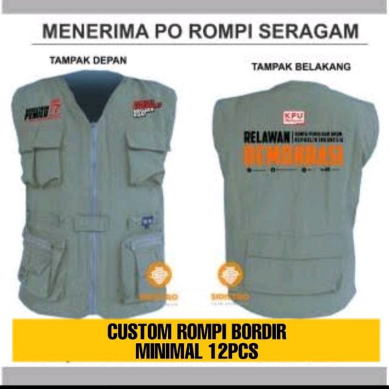 Field Vest COSTUM Embroidery Design Like Like/PO Vest Hat Children ...