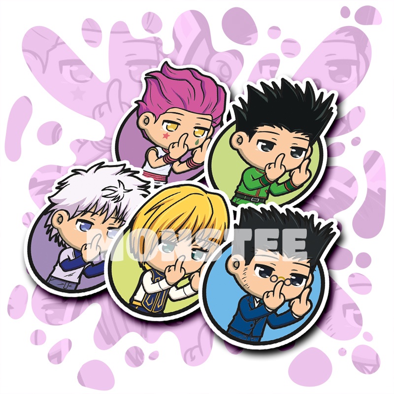 Anime Sticker Chibi Hunter x Hunter Sticker Vinyl HxH Gon Killua ...