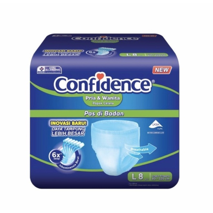 Confidence Diaper Pants Heavy Flow Size L (8 Contents) | Shopee Philippines