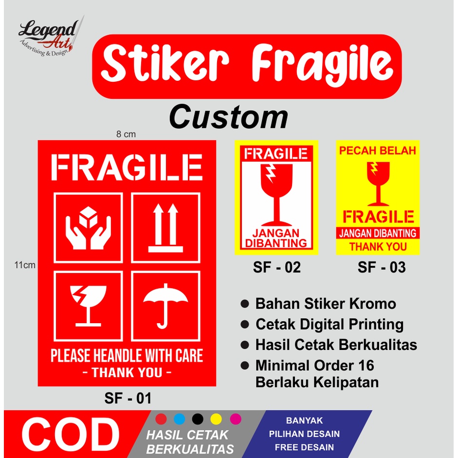 Fragile Stickers - Broken Stickers - Custom | Shopee Philippines