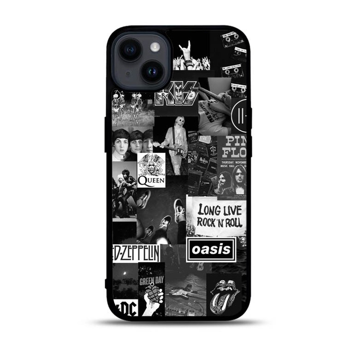 Casing Case iPhone 11 12 13 14 15 16 Mini Pro Max Plus Rock N Roll DF34 ...