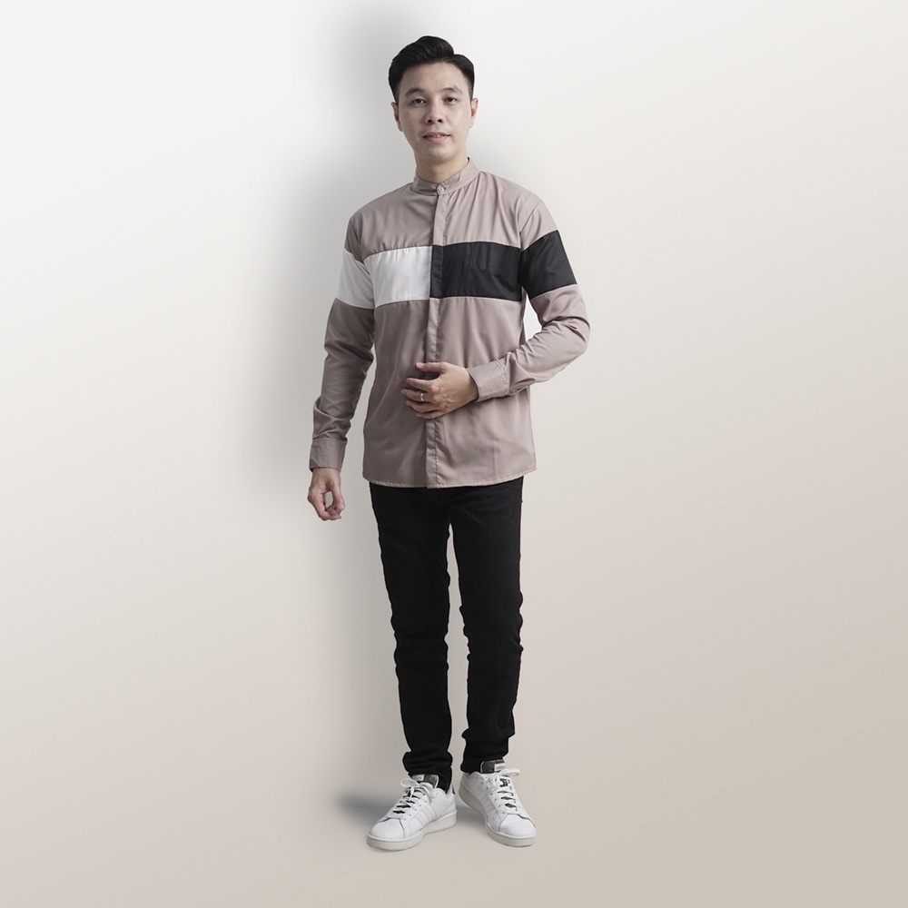 KEMEJA Men's Casual Long Sleeve koko Shirt Latest model Color ...