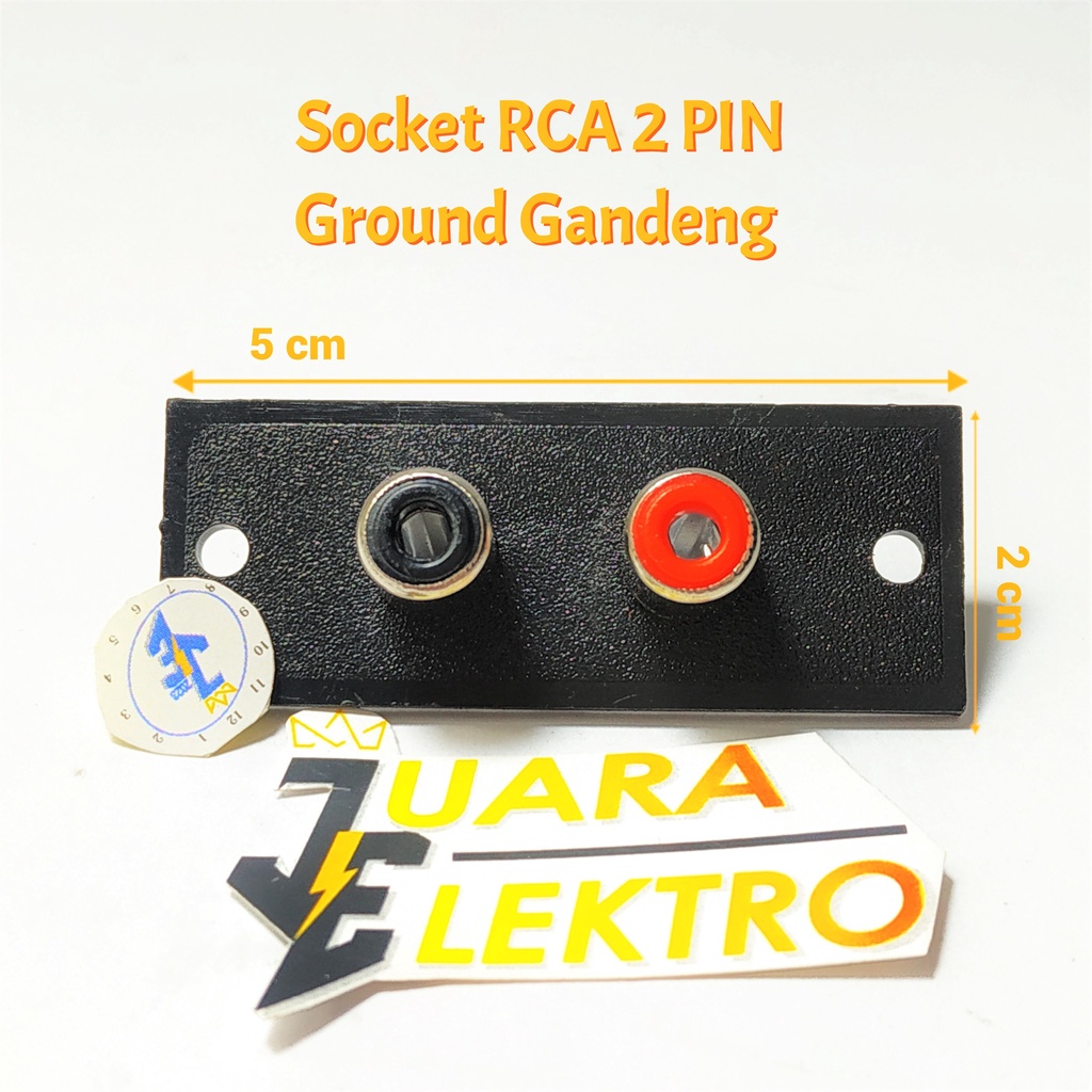 RCA 2 PIN Ground Coupled Socket | 2 Hole RCA Socket Board Connecting ...