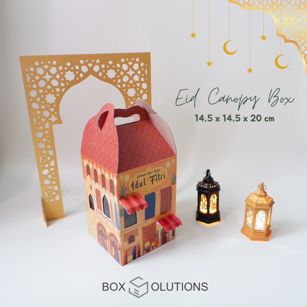 Eid canopy box eid - gable box hampers / chocolate eid jar box - 14,5 x ...