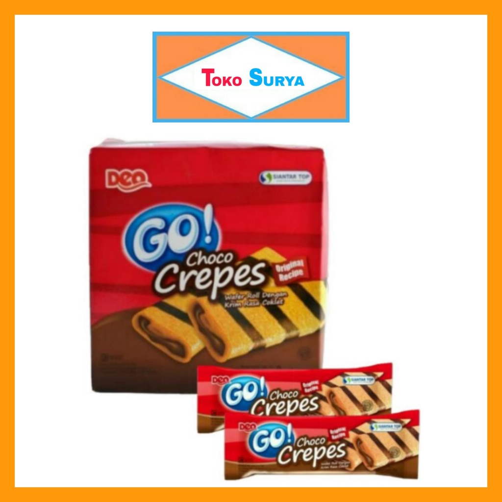 Go Choco Crepes Wafer Roll Chocolate 24 x 9 Gr | Shopee Philippines