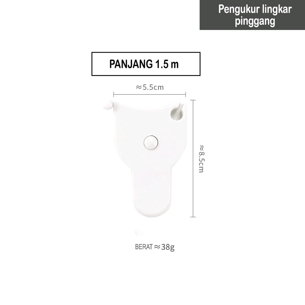 Gpo Automatic Rotating Mini Roll Meter Body Measuring Tool Clothes ...