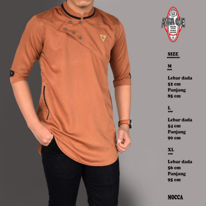 Shirt Original Anwa One Side Button Kurtakoko 3 Sleeves/4 Toyobo ...