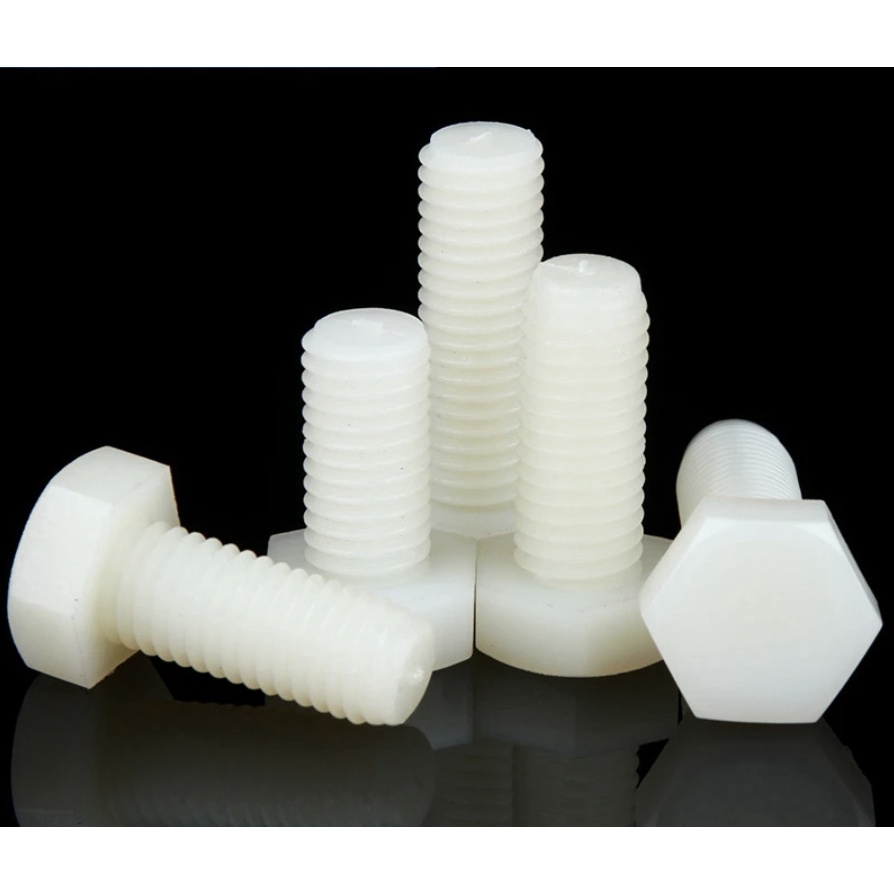 Nylon Hex Bolt M10x50 mm Screw Bolt 5cm Hexagonal M10 50mm key 14 ...