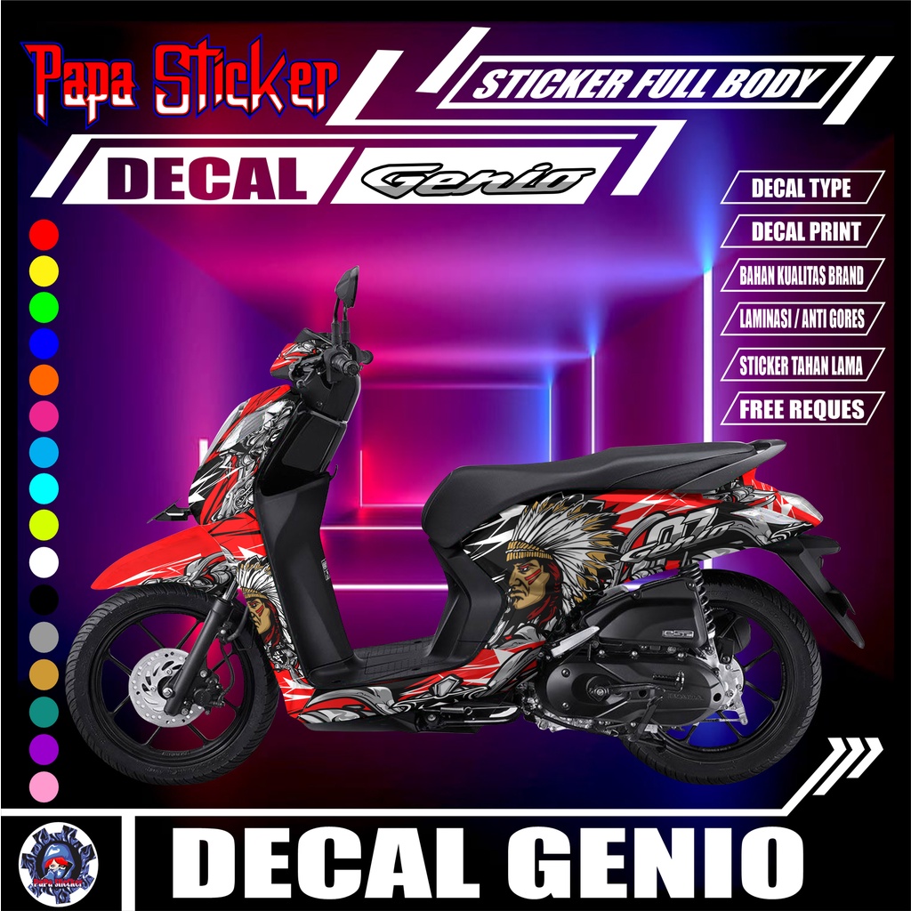 Decal honda genio sticker decal honda genio sticker variation genio ...