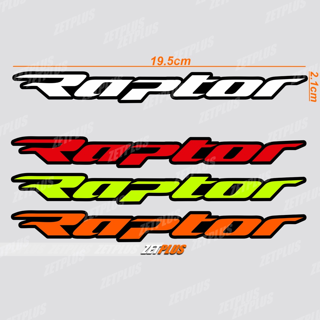 YAMAHA RAPTOR ATV sticker /sticker-logo-emblem-strip-decal-universal ...