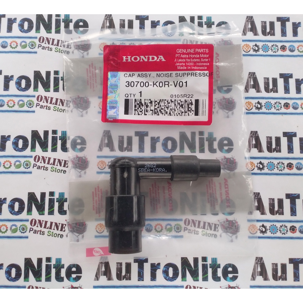 Cap ASSY NOISE SUPPRESSOR 30700-K0R-V01 Cop Spark Plug Original Honda ...
