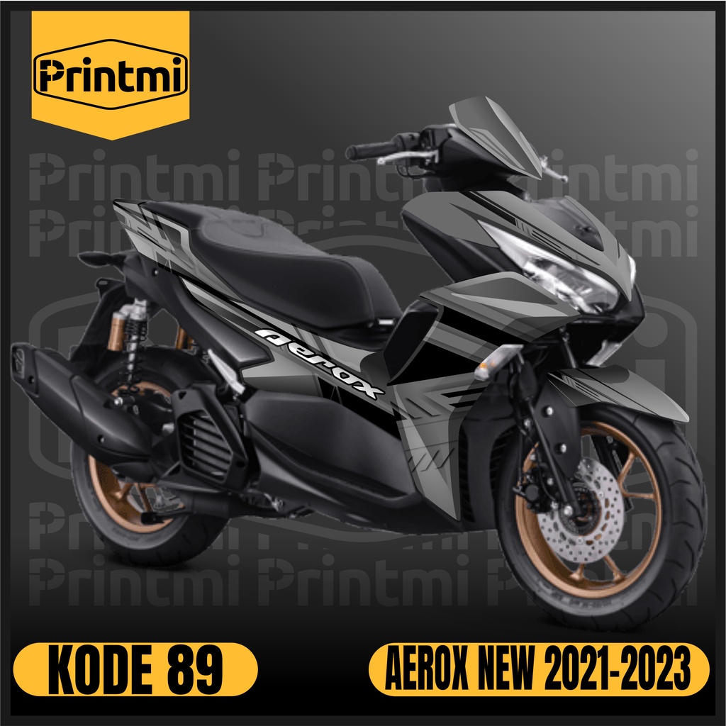 Printmi Decal Sticker Aerox New 155 2021 2022 2023 2024 Connected Full ...
