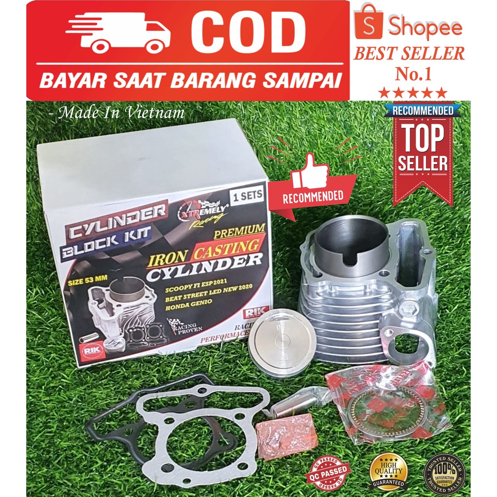 Block BORE UP HONDA GENIO, BEAT DELUXE, SCOOPY STREET FI ESP | Shopee ...