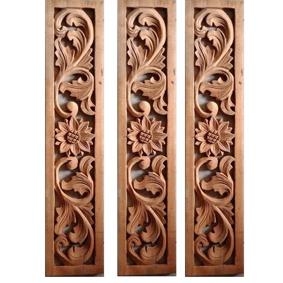MATAHARI KAYU Wall Decoration Carved Ornament Paste Luster Mahogany ...