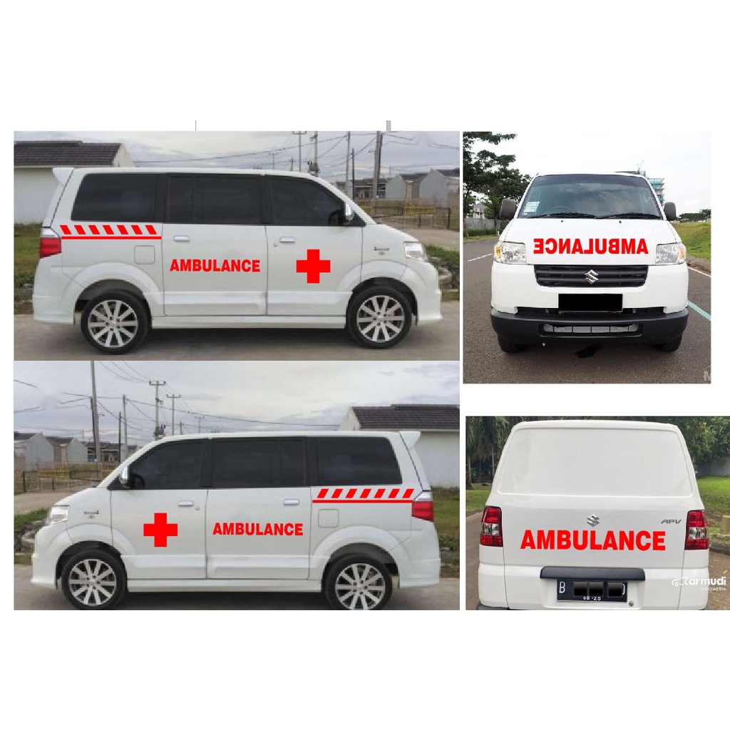 Cutting Sticker Car Ambulance Apv Granmax Etc Ambulance Sticker ...