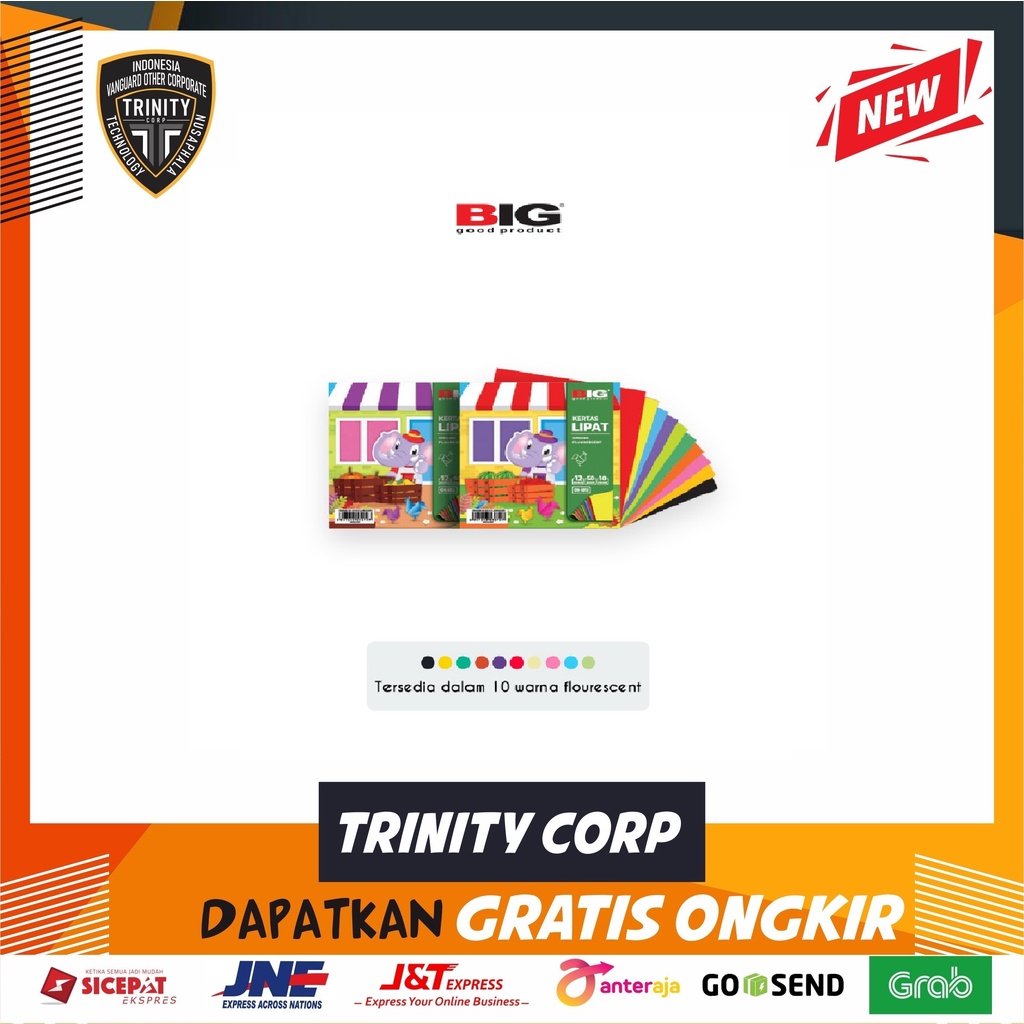 Big 10-color Origami Folding Paper 2-sided 12X12 OR-5012 | Shopee ...