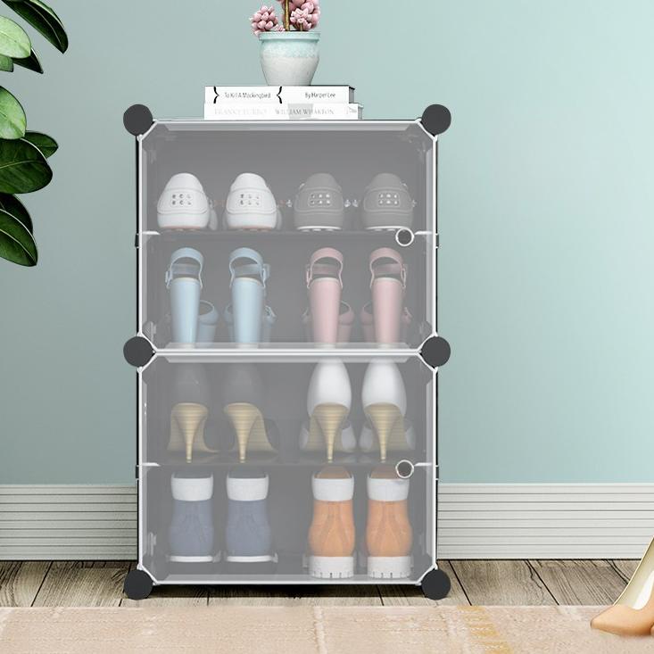 Product Save Product Anti-Dust Shoe Rack 4-tier Portable Multipurpose ...