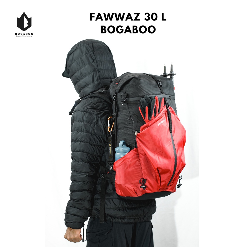 Bogaboo FAWWAZ BACKPACK Ultralight Frameless 30l Waterproof - Ultralight Mountain Bag - UL ...