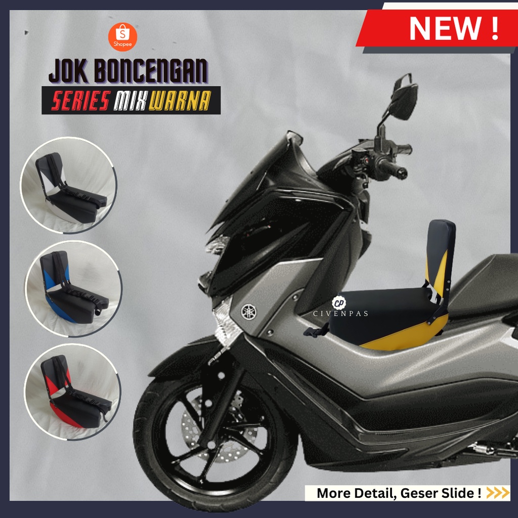 Child seat with backrest for NMAX PCX AEROX Jupiter MX motorbike ...
