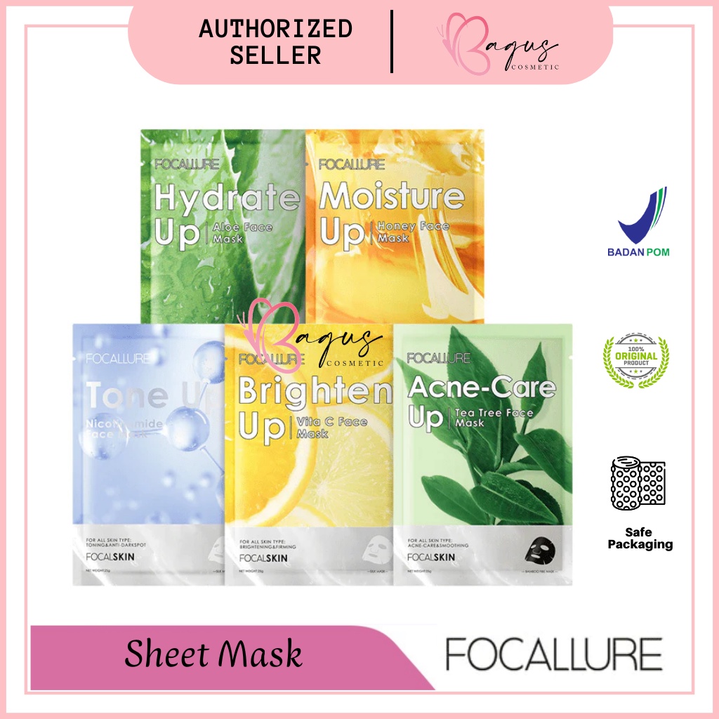 Nice FOCALLURE FASC03 Sheet Mask | Face Mask | Face Mask | Brighten Up ...