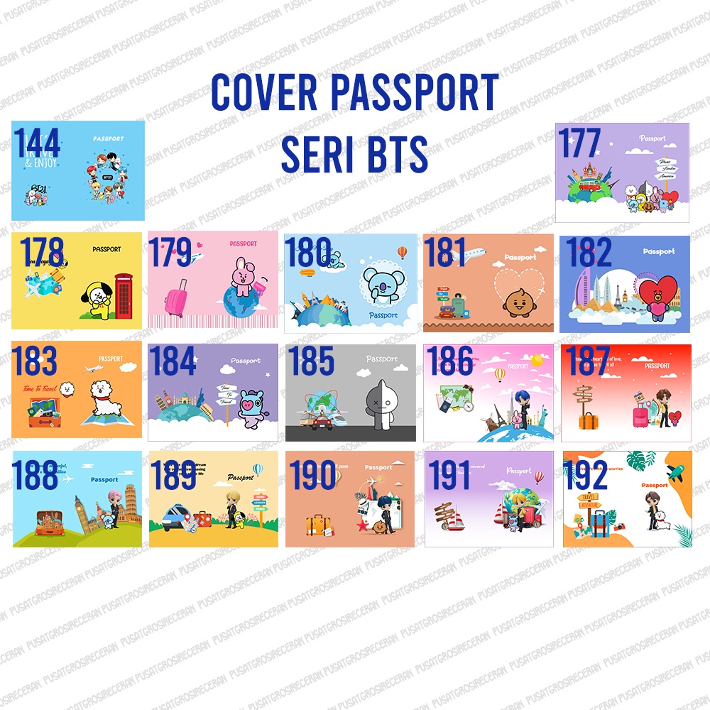 Passport Cover BTS Bangtan Sonyeondan Bangtan Boys Bang Tan Boy ...