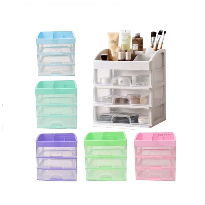 New MODEL Multifunctional 3-drawer Cosmetic Rack/Multipurpose 3-drawer ...