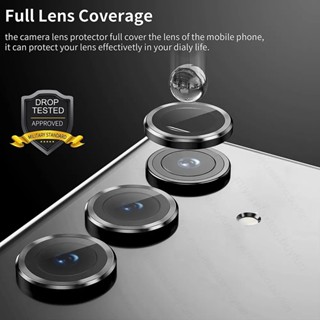 Tempered Glass Camera Lens Protector Matel Frame Protect Ring cap For ...