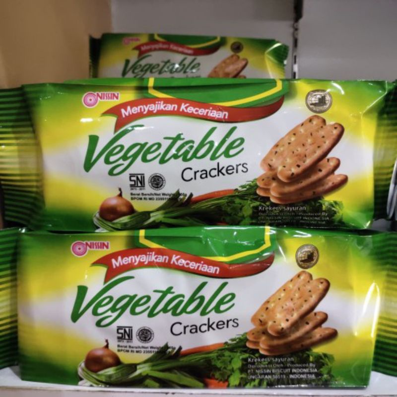 Nissin VEGETABLE CRACKERS 160 GR | Shopee Philippines
