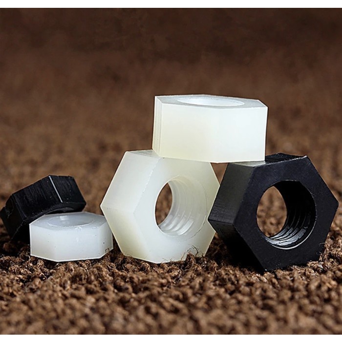 Nylon Nut M10 hole 10mm hexagonal hex plastic thread Nut spacer 10 mm ...