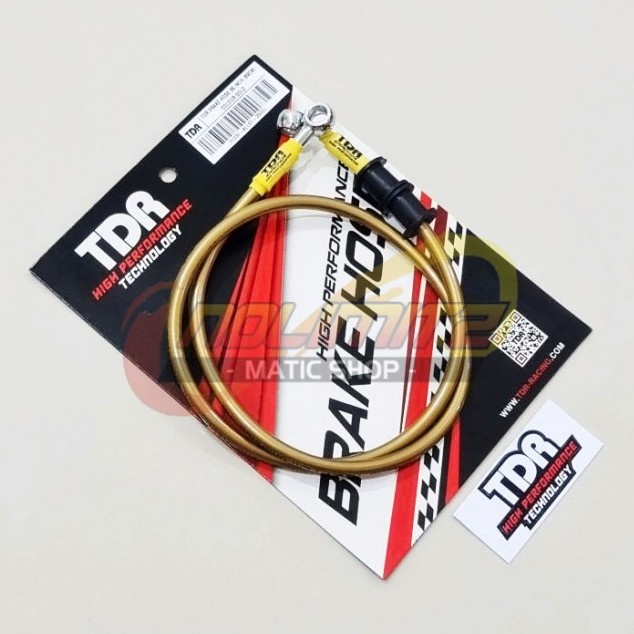 TDR Racing Gold Brake Hose 90cm 35 Inch Vario Beat Scoopy Mio Genio ...