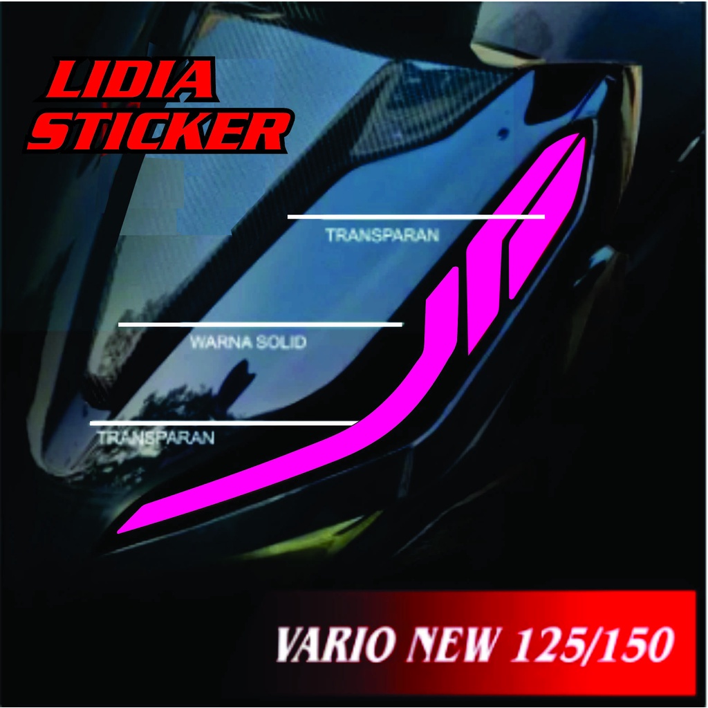 VARIO STICKER 150 125 EYEBROW LIGHTS SEIN STICKER | Shopee Philippines