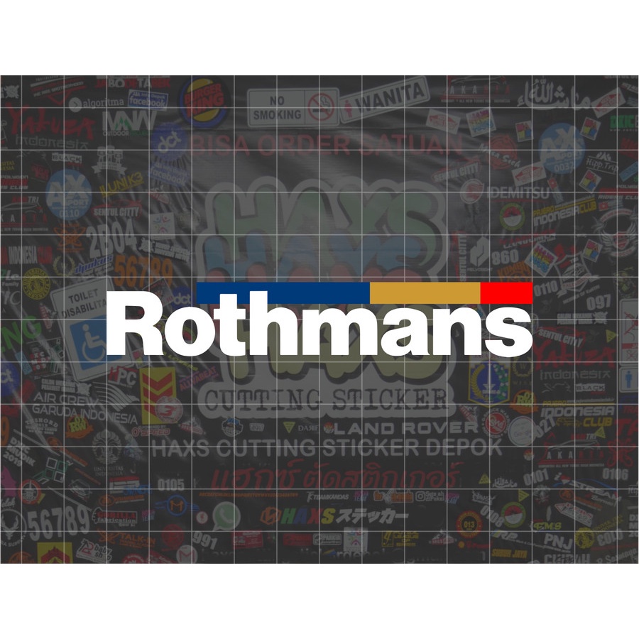 Rothmans V2 Cutting Sticker Size 10 Cm for Motorcycles | Shopee Philippines