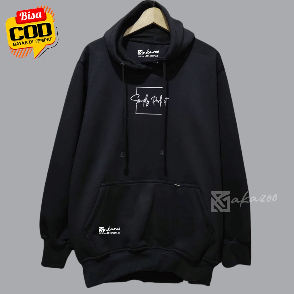 NEWEST DISTRO SWITER 2024 AKAZOO JPN simply perfect black hoodie men's ...