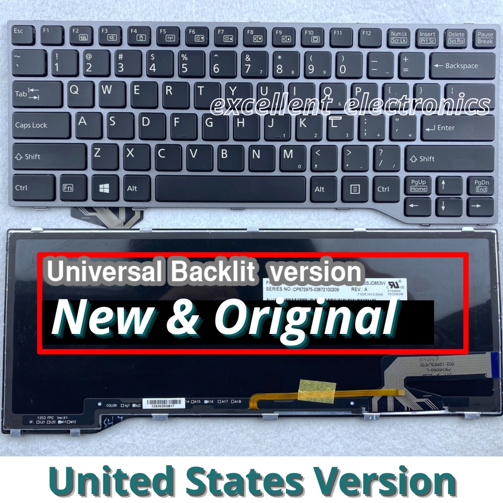 Fujitsu LifeBook Keyboard E544 E733 E734 E736 E743 E744 new product ...