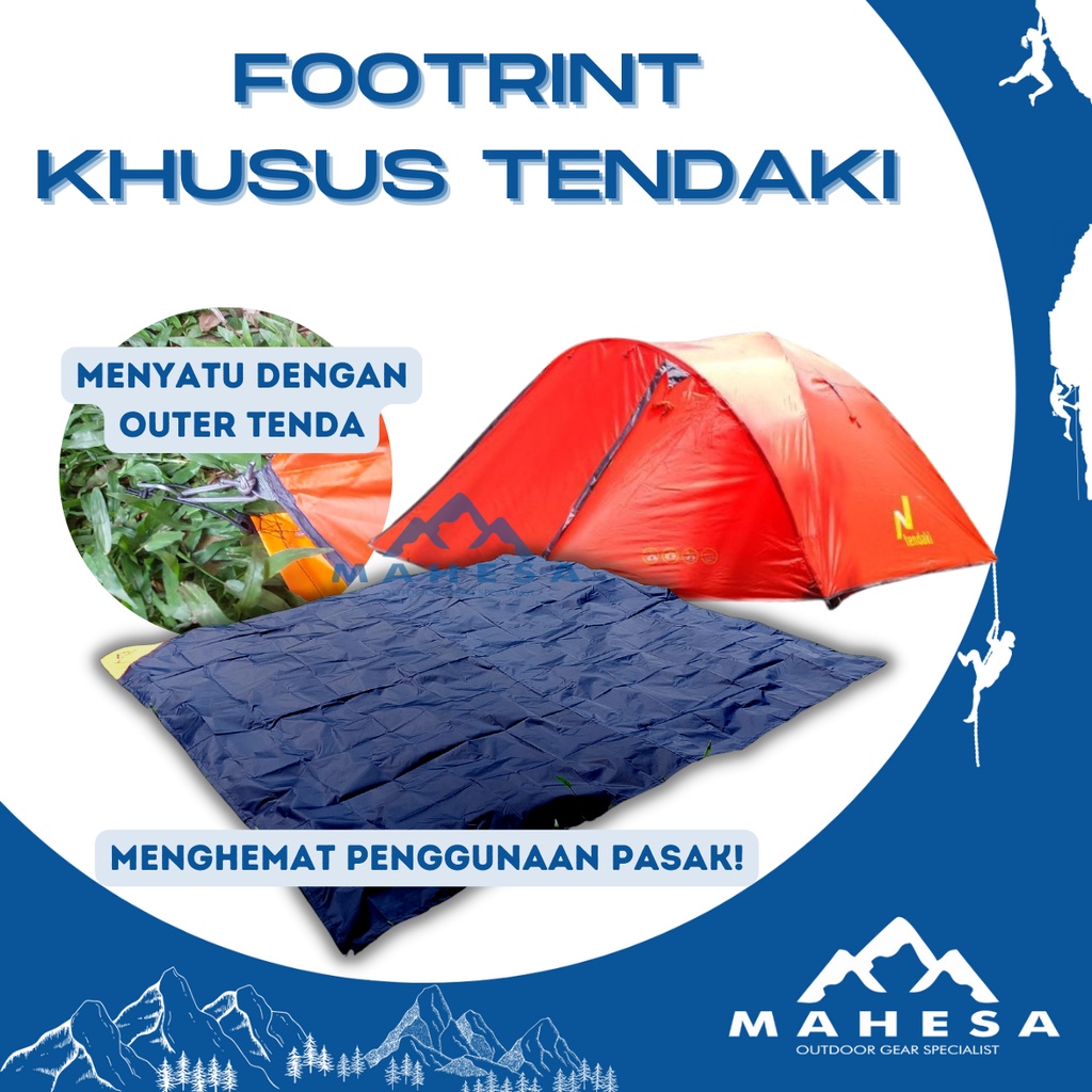 TENDA Footprint for Tendaki Borneo Tent Mats4 people Folding Dome ...