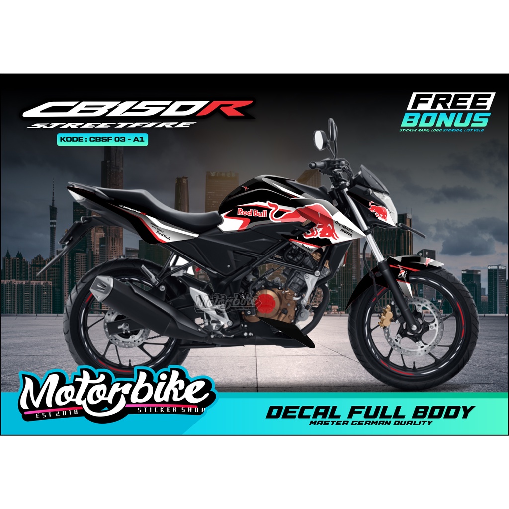 Sticker Decal CB 150R 2016 2017 Fullbody - Decal CB 150 R - Sticker ...