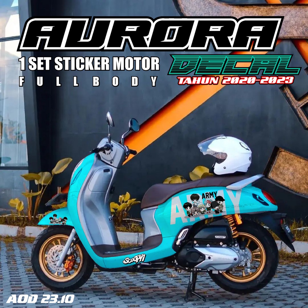 Decal Decal Sticker Striping Sticker SCOOPY SCOOPY LATEST FULL BODY ...