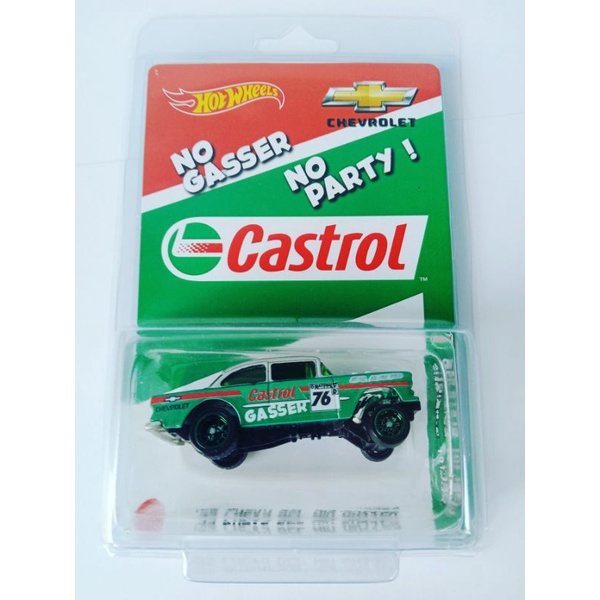 Diecast Hot Wheels Custom 1/64 Chevy Bell Air Gasper Castrol Card ...