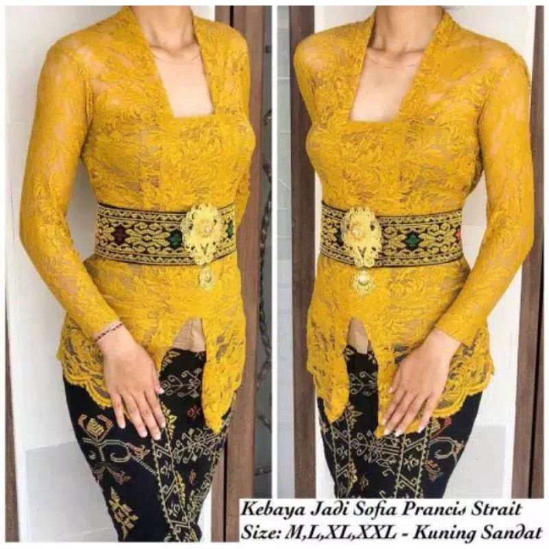 Premium Brocade Kebaya Bali Brocade Kebaya Bali Brocade Kebaya Only) | Shopee Philippines