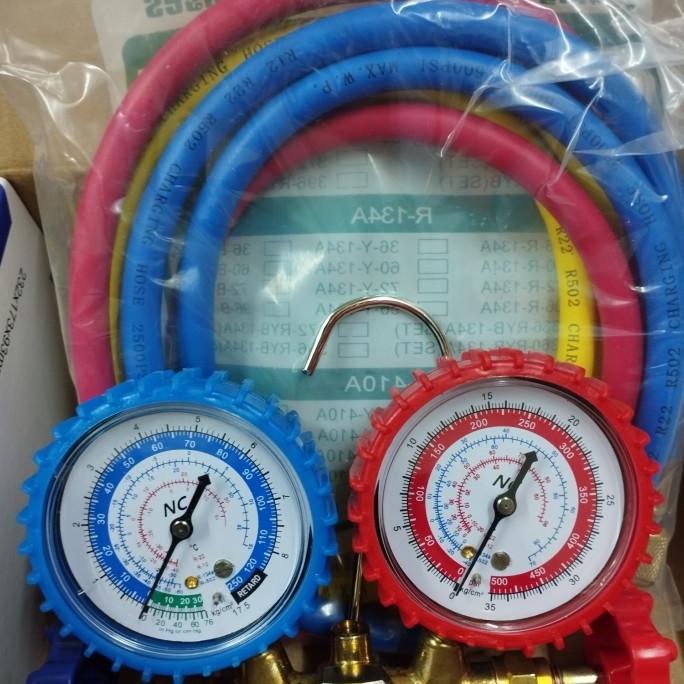 Manifold Set R22 R134A | Testing Manifold Set | Premium Ac Analyzer ...