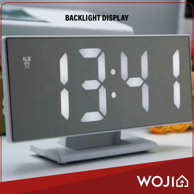 Led Digital Alarm Desk Clock Digital Alarm Clock Mirror DS-3618L | Shopee Philippines