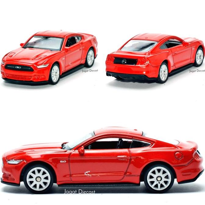 Welly Mini Ford Mustang GT 2015 Red Toy Diecast Scale 60 | Shopee ...