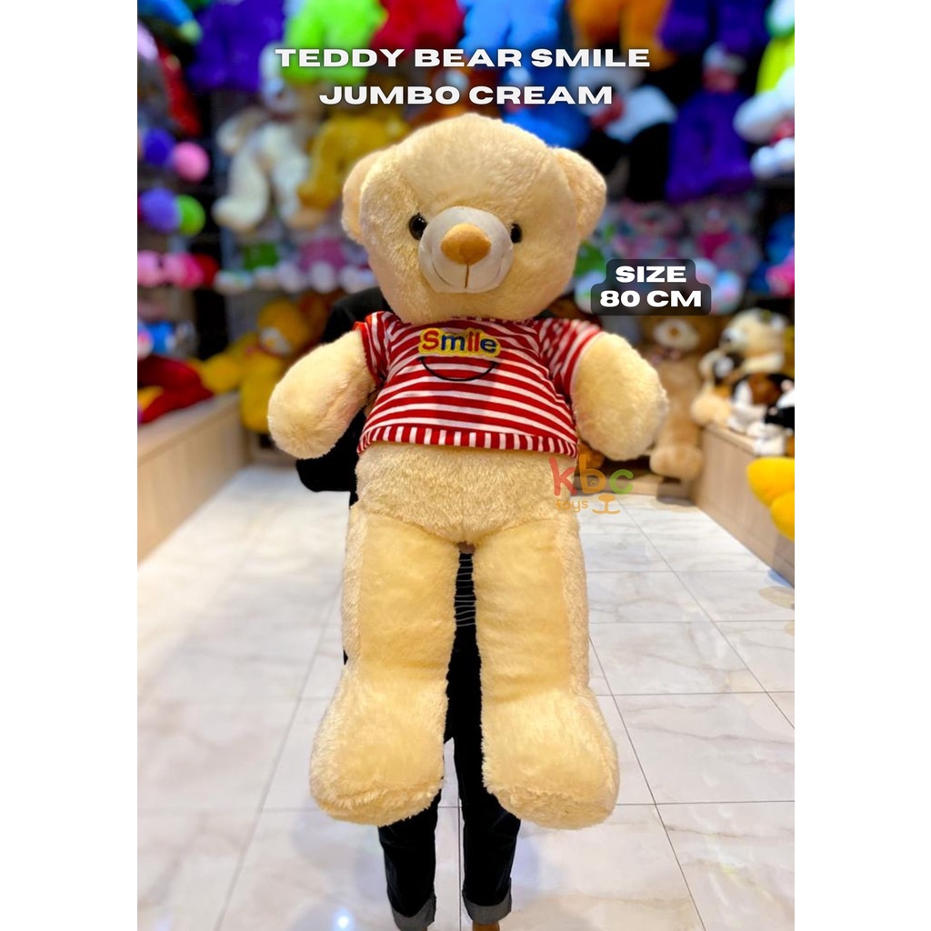 Teddy Bear Smile jumbo Clothes size 80CM SNI Quality | Shopee Philippines