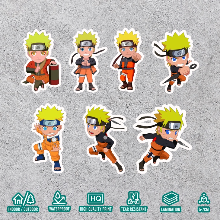 Sticker Pack Anime NARUTO BORUTO Character Laptop Sticker Pack | Shopee ...